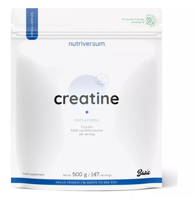 Nutriversum Basic Creatine Monohydrate-147Serv.-500G | Maxmuscle Elite